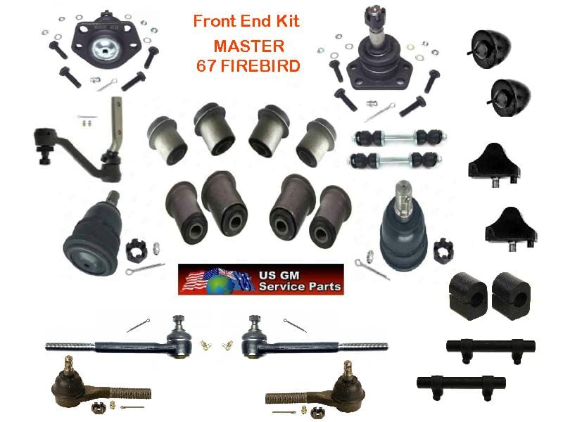 A Front Suspension Master Rebuild Kit: 67 Firebird Camaro (RUBBER ...